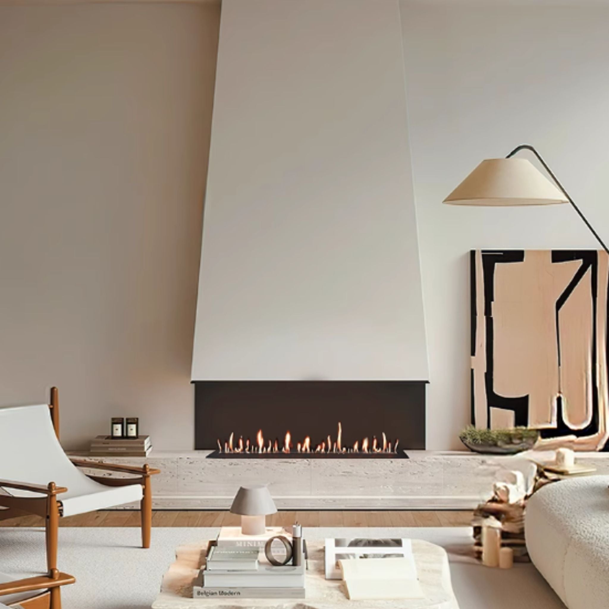 AURA Ethanol Fireplace Insert | Open Front-View Fire Box – Aura Flame